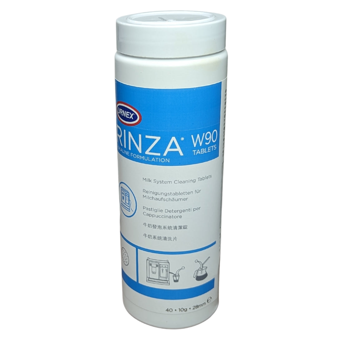 Rinza W90 Alkaline Coffee Milk Cleaning Tablets (URN3401) | Urnex UK | URNEX UK
